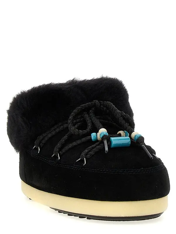 Moon Boot Suede Bead Embellished Ankle Boots
