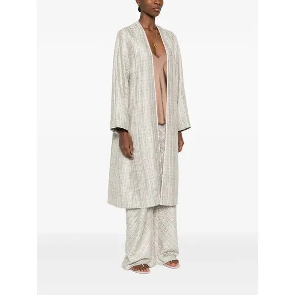 FORTE_FORTE Long Sleeve Open Front Coat