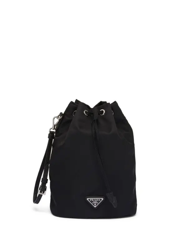 Prada Drawstring Bucket Bag - Black