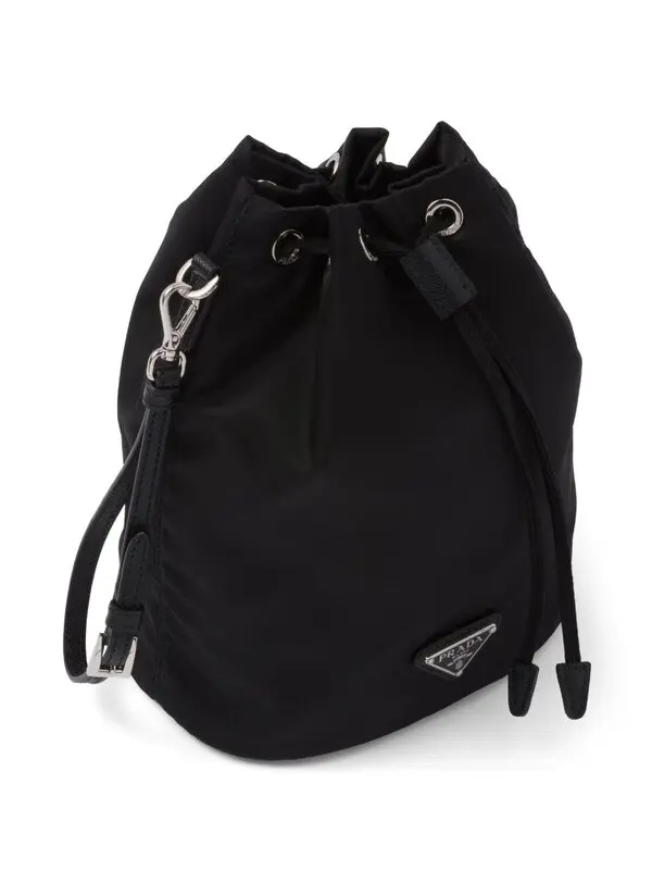 Prada Drawstring Bucket Bag - Black