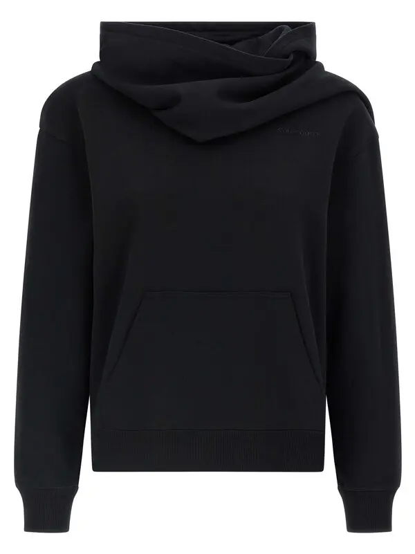 COURREGES Courrèges Hoodie And Scarf Set - Black