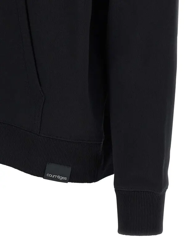 COURREGES Courrèges Hoodie And Scarf Set - Black
