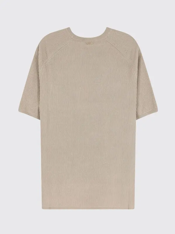 Max Mara Embroidered Logo T-shirt - Gray