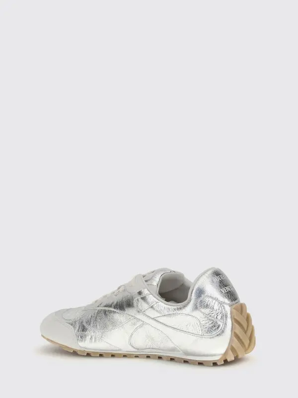 Bottega Veneta Calf Leather Sneakers - Silver