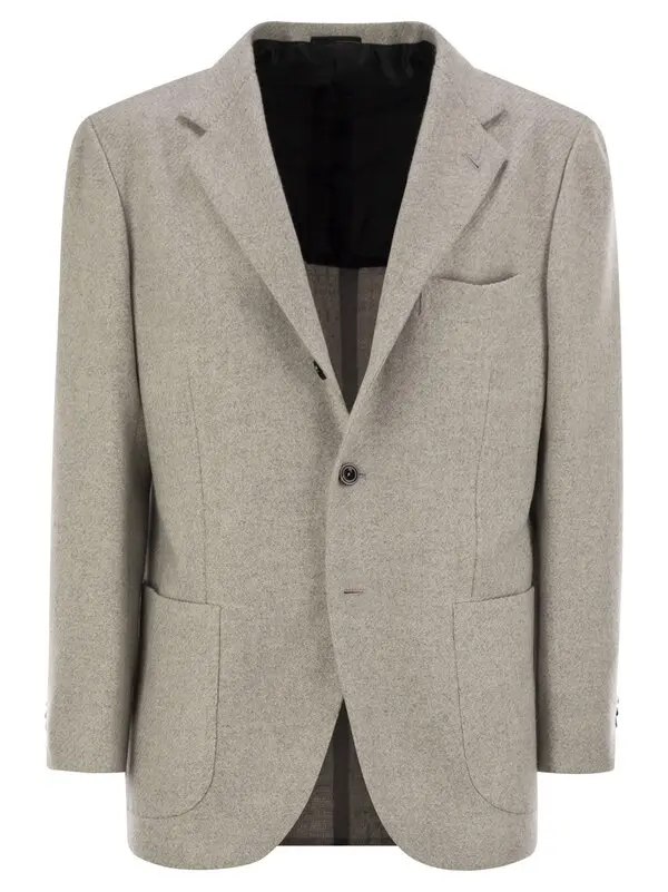 Kiton Single-breasted Cashmere Jacket