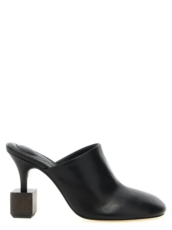Jacquemus Les Mules Bisou Sculptural Heel Mules - Black