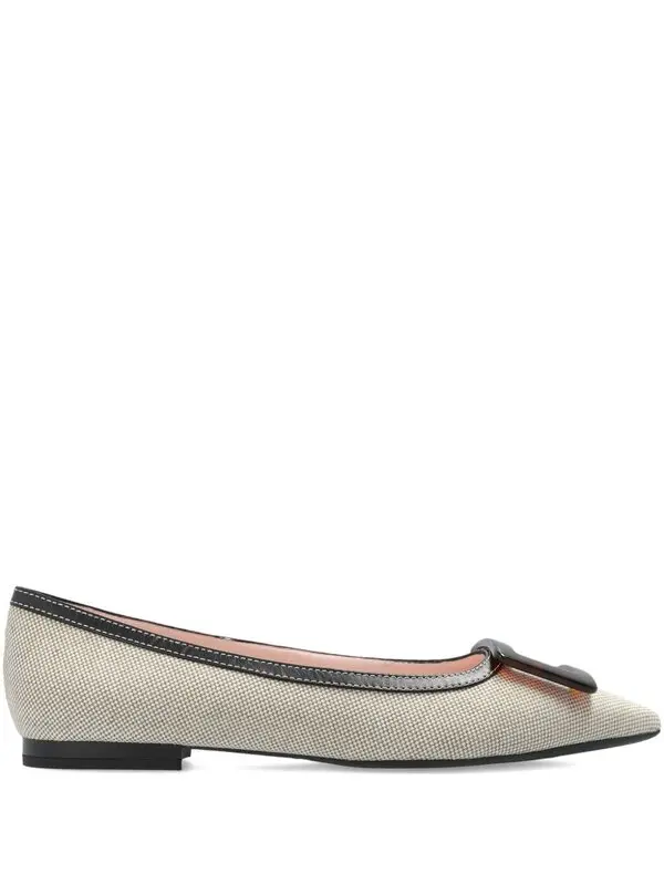 ROGER VIVIER Gommettine Buckled Pointed Toe Ballet Flats - Multicolor