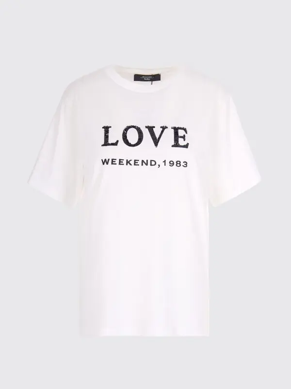 Max Mara Embellished Cotton T-shirt