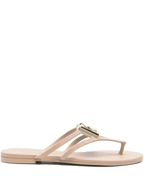 Dolce & Gabbana Dg Logo Thong Sandals - Multicolor