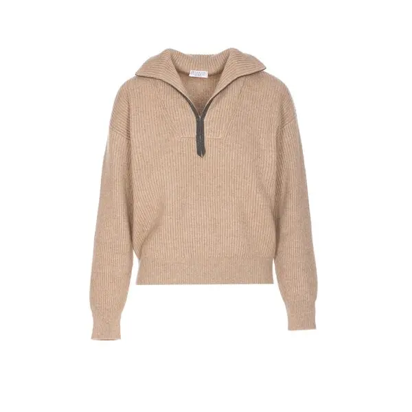 Brunello Cucinelli Cashmere Sweater With Monile Detail