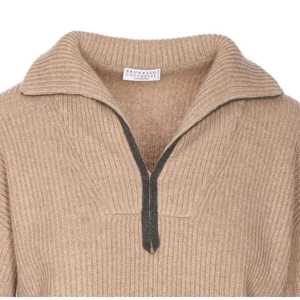Brunello Cucinelli Cashmere Sweater With Monile Detail