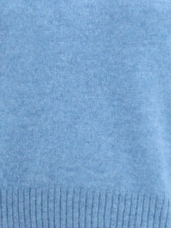 Marni Long-sleeve Crewneck Sweater With Back Tie Detail