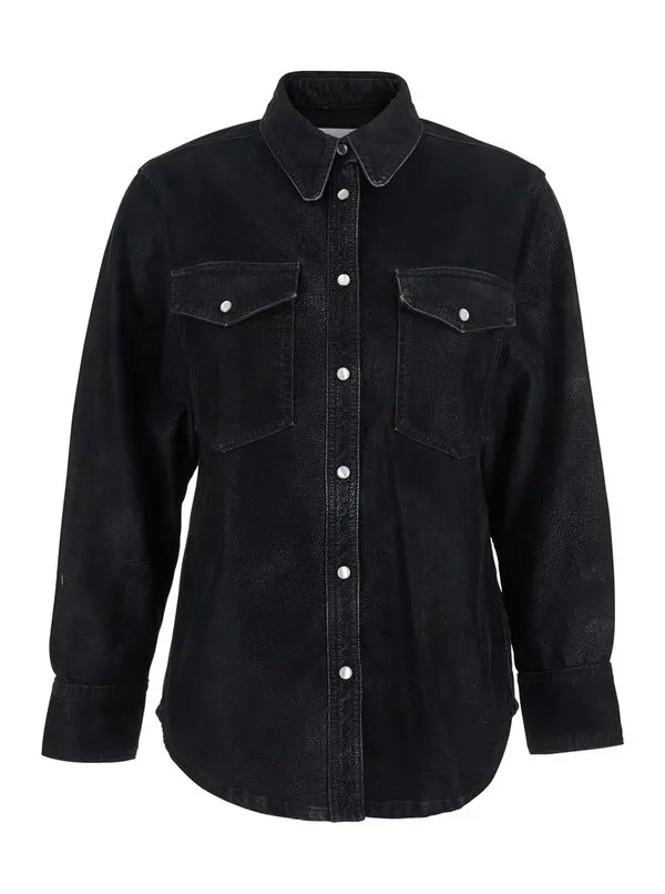 Isabel Marant Étoile Karima" Shirt With Classic Collar And Patch Pockets - Multicolor