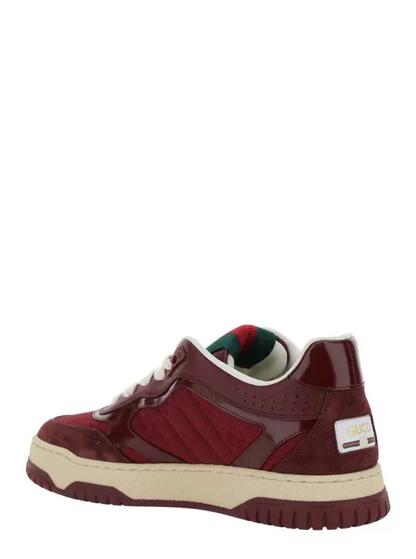 Gucci Re-web Low Top Sneakers In Gg Canvas - Multicolor