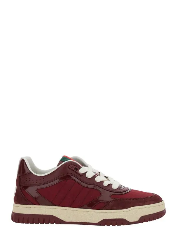 Gucci Re-web Low Top Sneakers In Gg Canvas - Multicolor