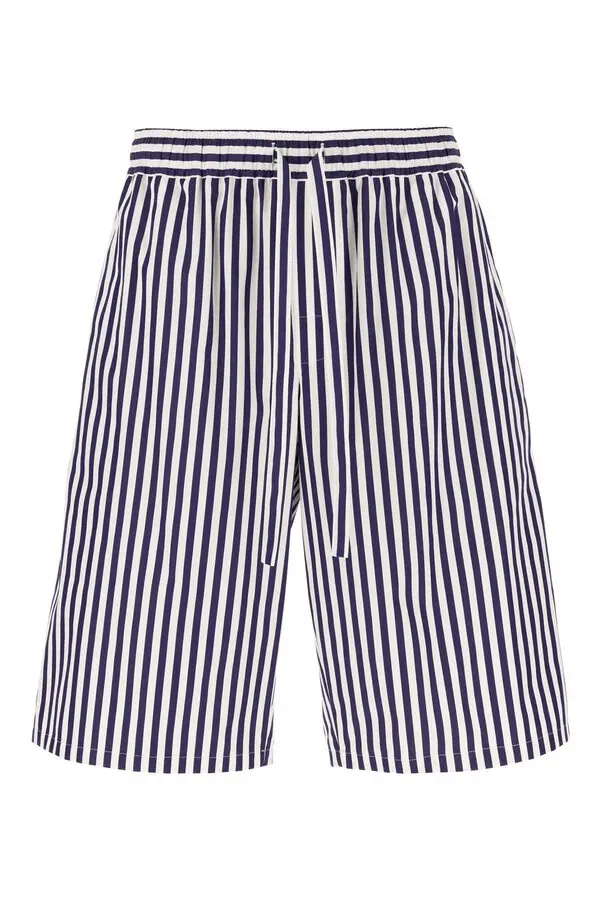 Dolce & Gabbana Striped Drawstring Shorts - Multicolor