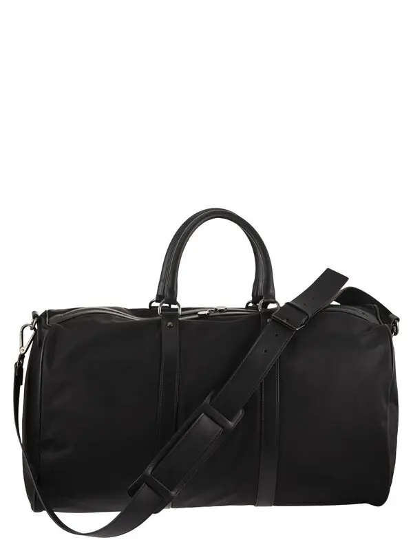 Kiton Nylon And Leather Trimmed Duffel Bag