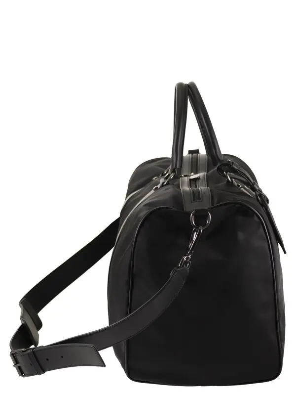 Kiton Nylon And Leather Trimmed Duffel Bag