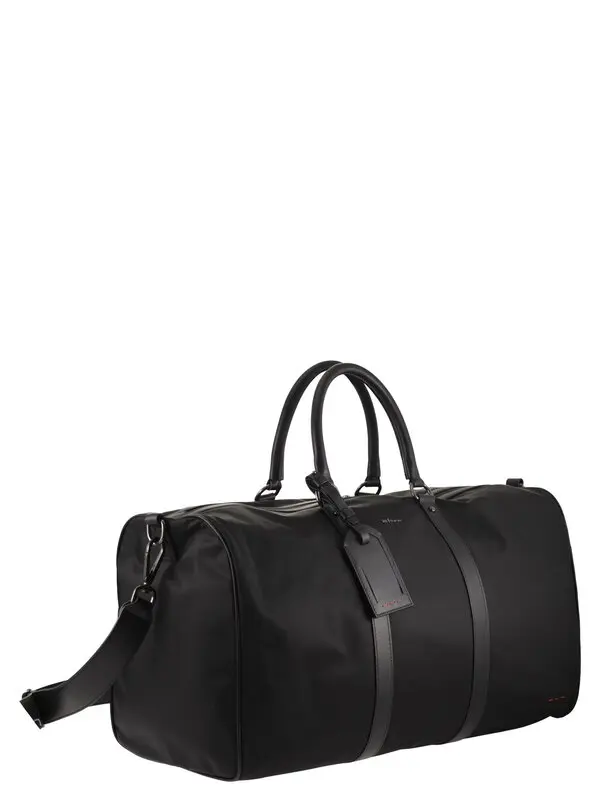 Kiton Nylon And Leather Trimmed Duffel Bag