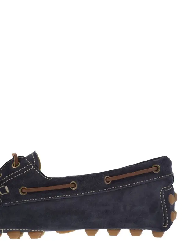 TOD'S Rubber Bubble Suede Boat Shoe