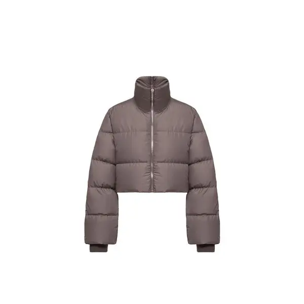 Moncler Cropped Puffer Jacket - Brown