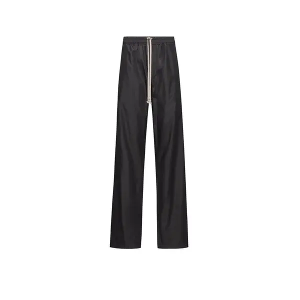 Moncler Polyester Straight Leg Trousers - Black