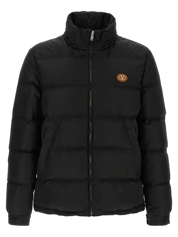 Valentino Garavani Vlogo Signature Padded Down Jacket - Black