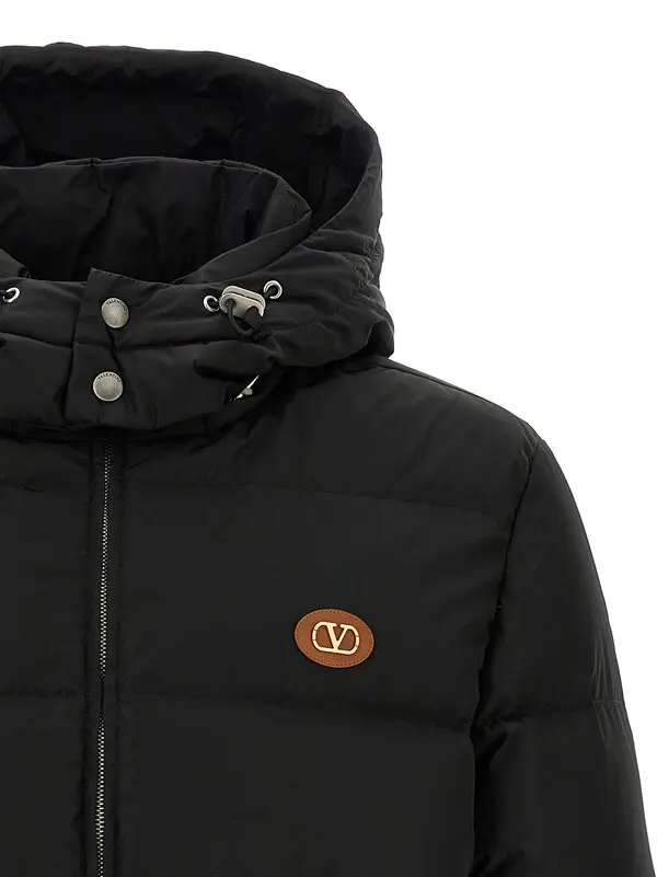 Valentino Garavani Vlogo Signature Padded Down Jacket - Black