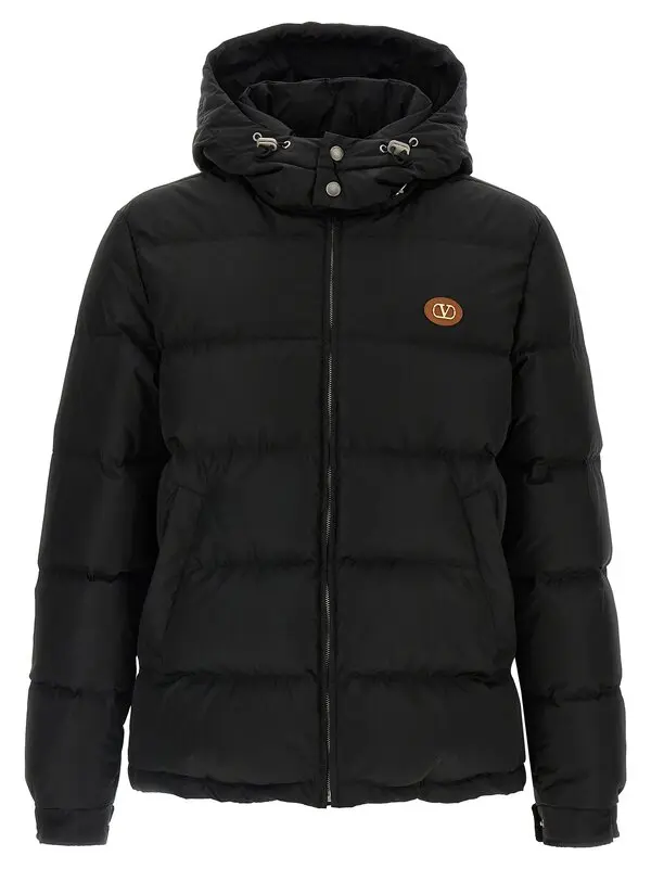 Valentino Garavani Vlogo Signature Padded Down Jacket - Black