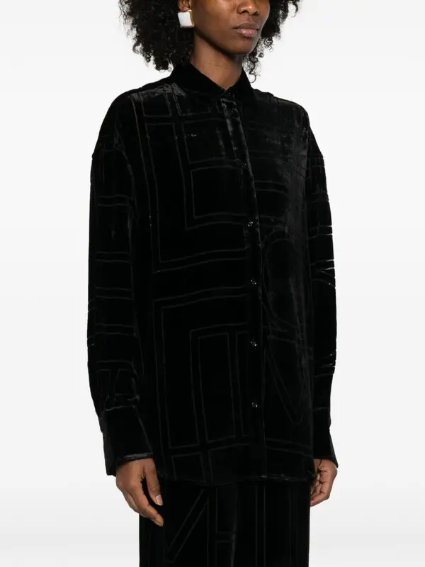 TOTEME Monogram Pajama Shirt