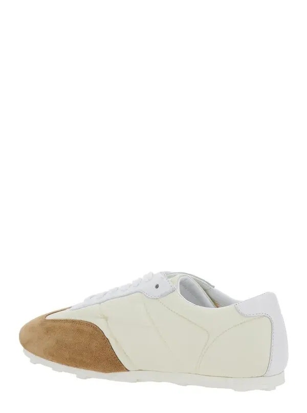 Marni Eco-leather Sneakers With Suede Details And Lettering Logo - Multicolor