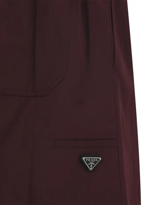 Prada Cotton Blend Midi Skirt
