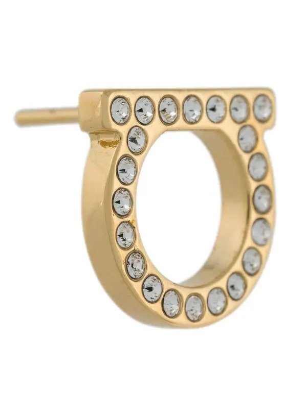 FERRAGAMO Gancini Crystal Earrings