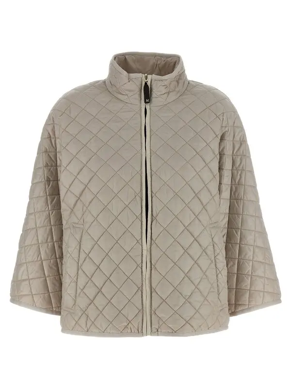 Max Mara Delfina Reversible Cape - Gray