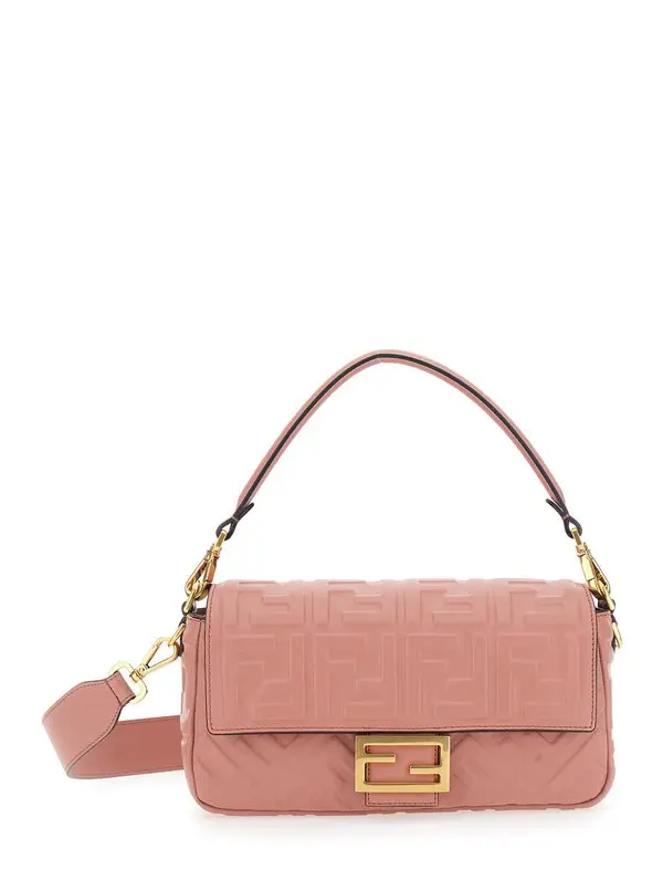Fendi Baguette Shoulder Bag In Ff Canvas - Multicolor