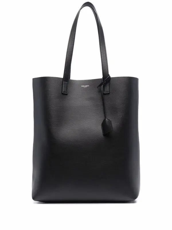 Saint Laurent Leather Tote Bag - Black