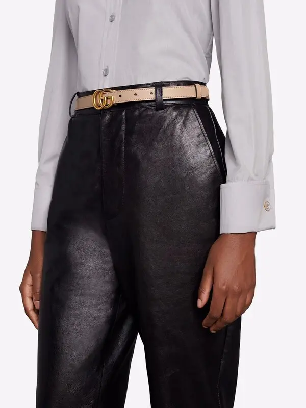 Gucci Gg Marmont Leather Belt