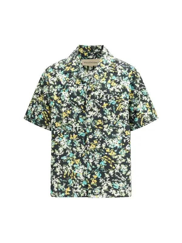 Valentino Garavani Shirt With An All-over Papier Floral - Multicolor