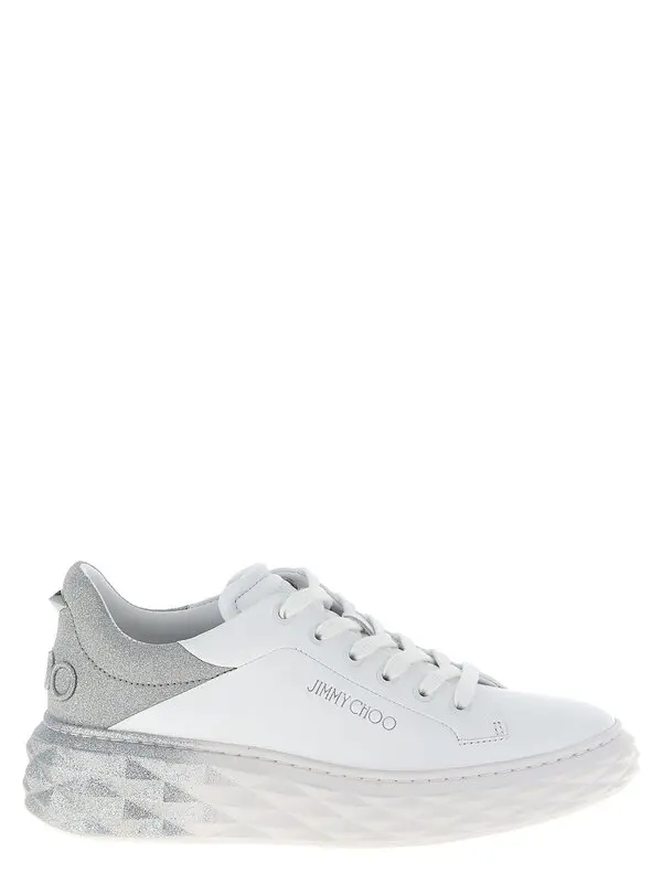 JIMMY CHOO Diamond Maxi F Ii Nappa Leather Sneakers With Dégradé Glitter