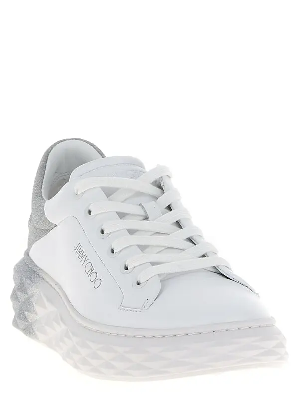 JIMMY CHOO Diamond Maxi F Ii Nappa Leather Sneakers With Dégradé Glitter