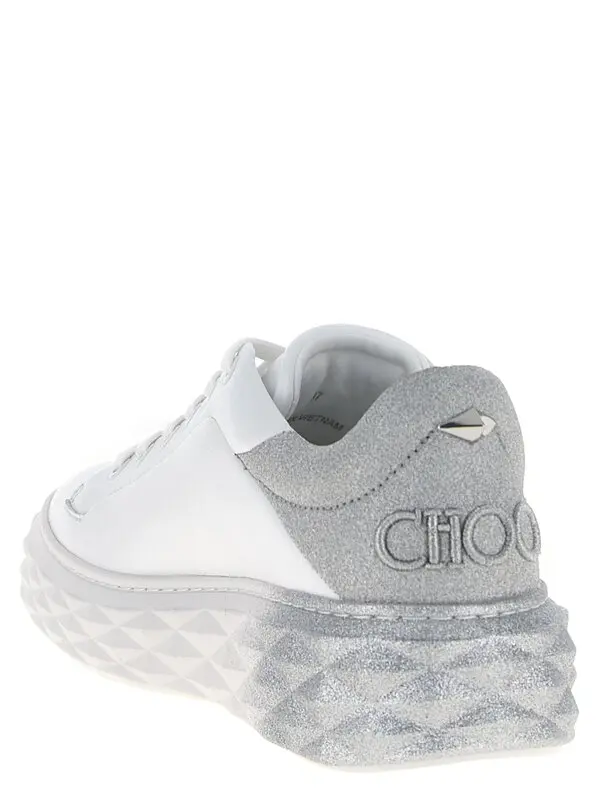 JIMMY CHOO Diamond Maxi F Ii Nappa Leather Sneakers With Dégradé Glitter
