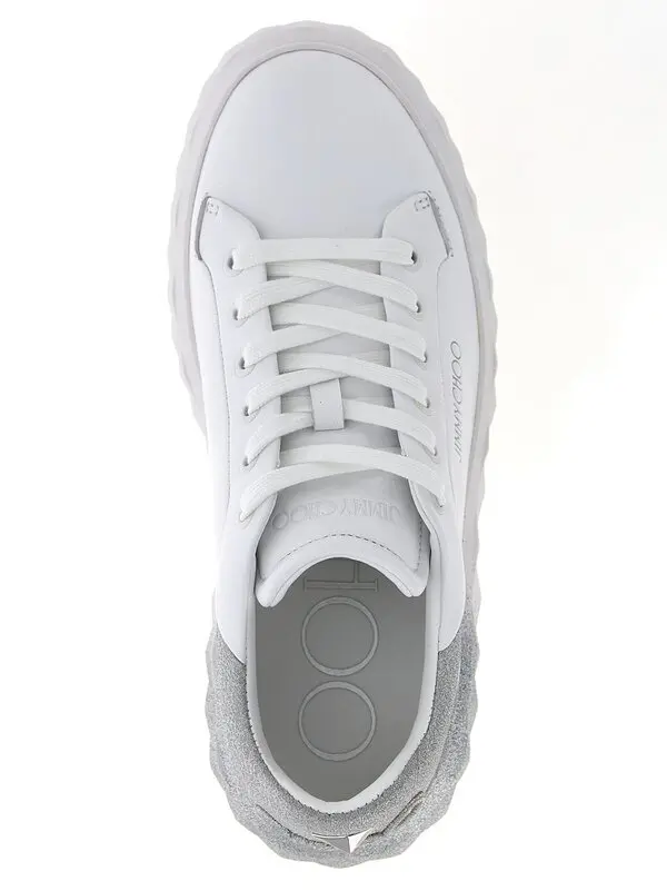 JIMMY CHOO Diamond Maxi F Ii Nappa Leather Sneakers With Dégradé Glitter