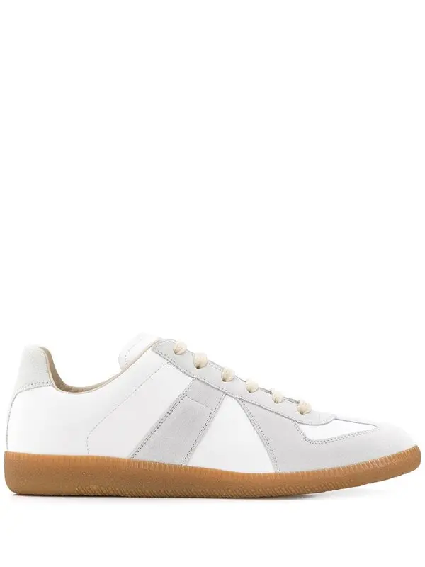 MAISON MARGIELA Replica Leather Sneakers - White