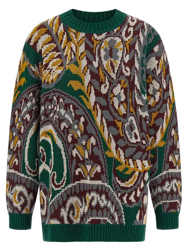 Etro Jacquard Patterned Wool Sweater