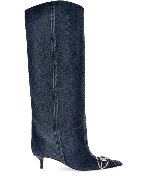 DIESEL® Venus Denim Slouchy Boots - Multicolor