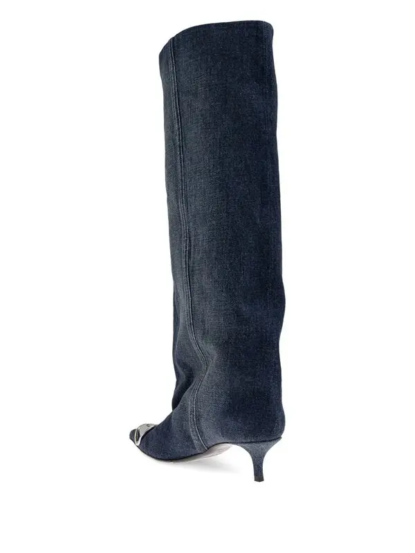 DIESEL® Venus Denim Slouchy Boots - Multicolor