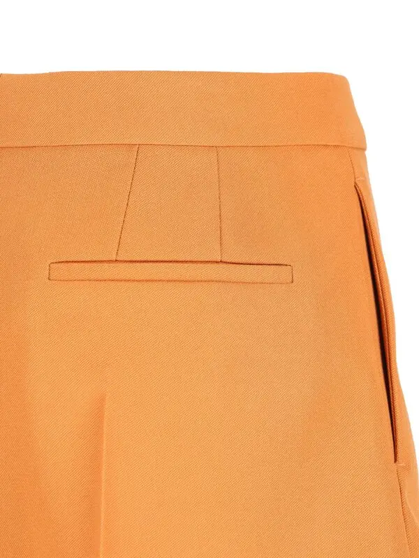 Fendi Wool Pleated Shorts - Multicolor