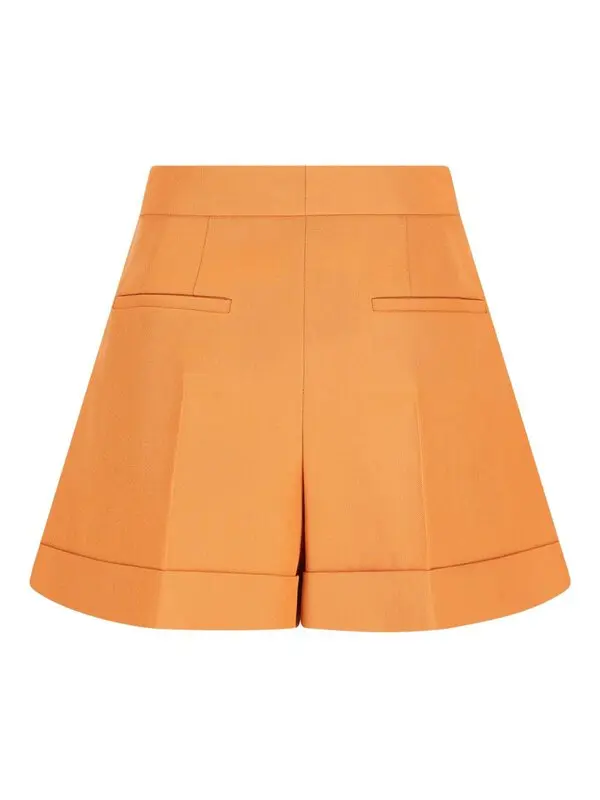 Fendi Wool Pleated Shorts - Multicolor