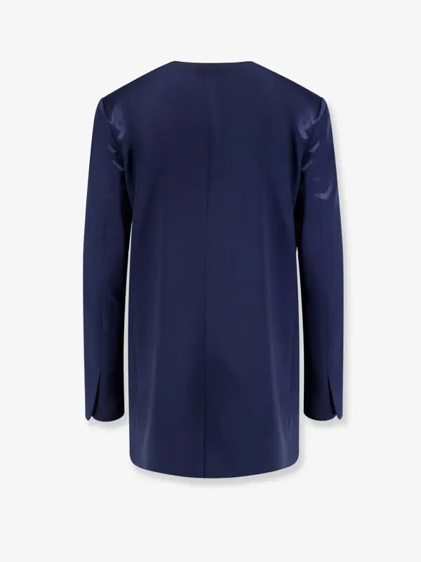 Alberta Ferretti Double-breasted Satin Blazer