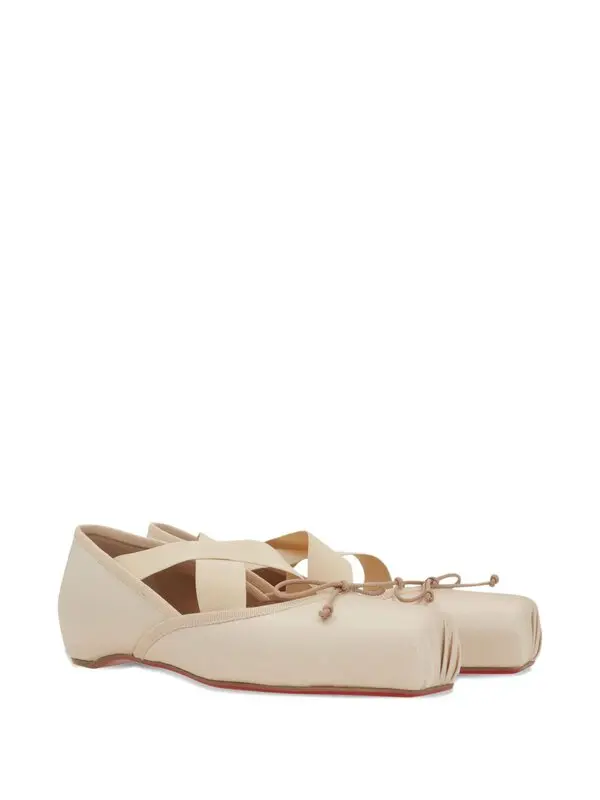 CHRISTIAN LOUBOUTIN Cassiastic Crepe Ballet Flats - Multicolor